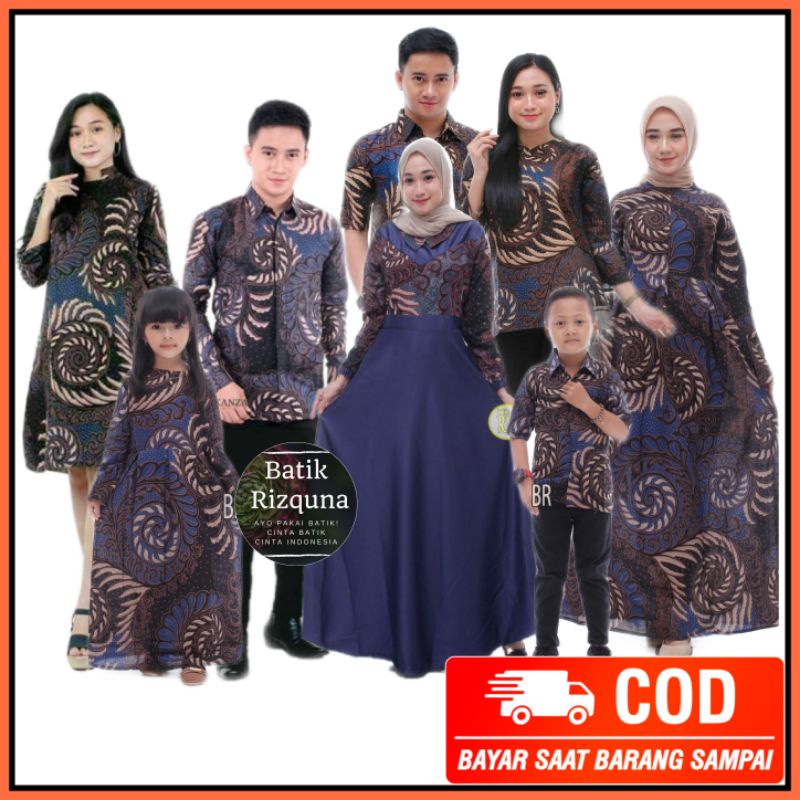 Batik Couple Family Super Jumbo Dress / Batik Couple family | Shopee ...
