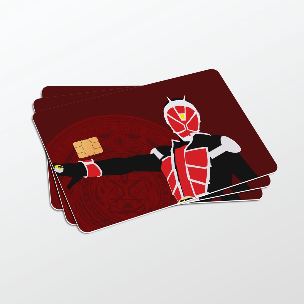 Sticker Anime Kamen Rider Masked Rider Decade Faiz Double Stiker Card ...