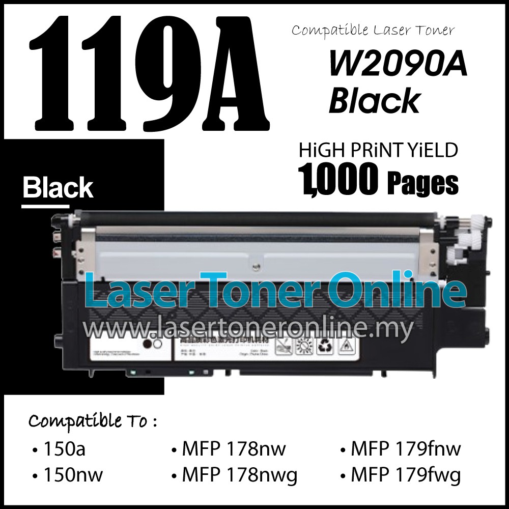 Compatible to HP 119A Black W2090A W2091A W2092A W2093A For HP Color ...
