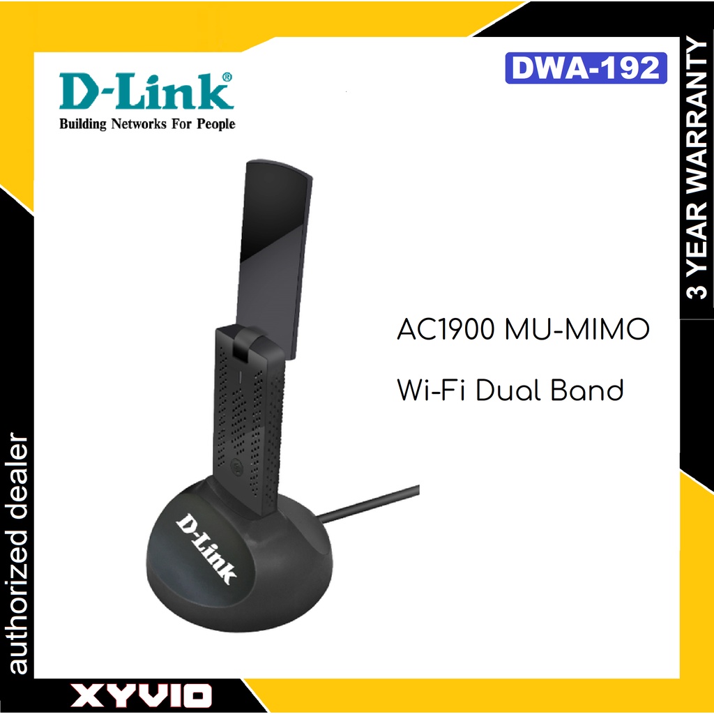 D-LINK DWA-192 AC1900 MU-MIMO Wi-Fi Dual Band USB Adapter ( Version 3.0 ) | Shopee Malaysia