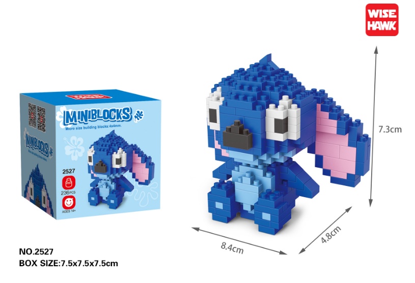 WiseHawk Doraemon Stitch Nano Blocks Mini Diamond Nano Bricks Toy ...