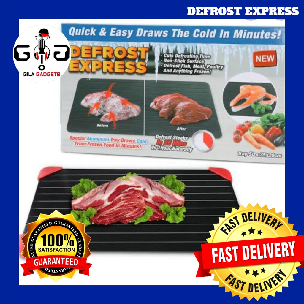 🔥HOT IN STORE🔥 DEFROST EXPRESS DEFROSTING MEAT TRAY MIRACLE ALUMINIUM ...