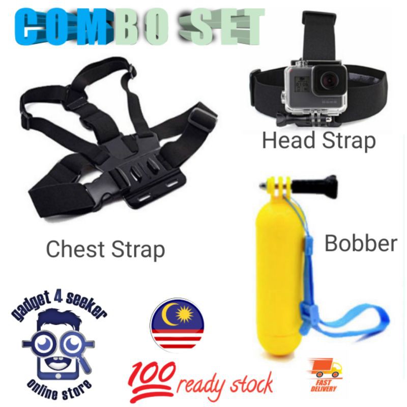 Combo action camera Gopro Akaso Eken Campark Akaso 3 in 1 Universal ...