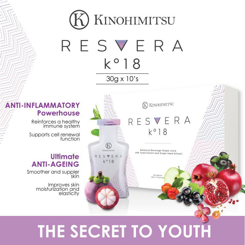 Kinohimitsu Resvera K18 (30ml x10's) (exp 03/2025) | Shopee Malaysia