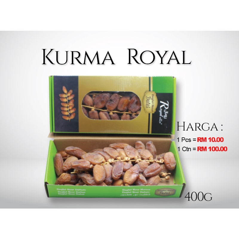 [ NEW STOCK 2022] Kurma Royal l Kurma Tangkai l 400g l (HALAL) | Shopee ...
