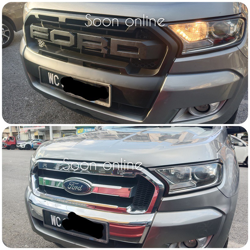 FORD RANGER T7 T8 FRONT GRILL NEW RANGER GRILL BIG NET / RANGER GRILL ...