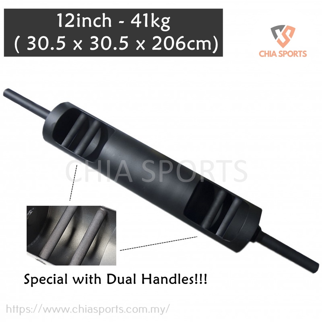 Strongman Log Bar 12inch 41kg DUAL HANDLES Crossfit Equipment ...