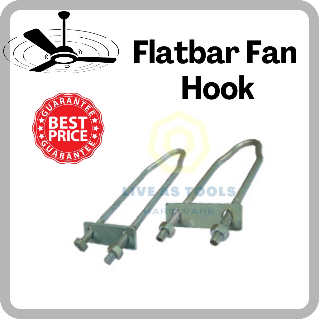 Fan Hook / Flat Bar Fan Hook/ Ceiling Fan Hook/ Hook Kipas Gantung ...