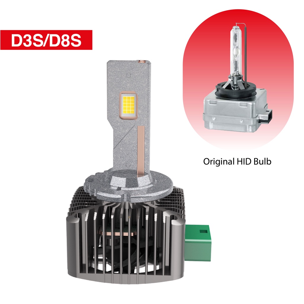 D-Series LED Headlight 1:1 Match Original Bulb D1S D2S D3S D4S D5S D8S Canbus Super Bright Plug ...