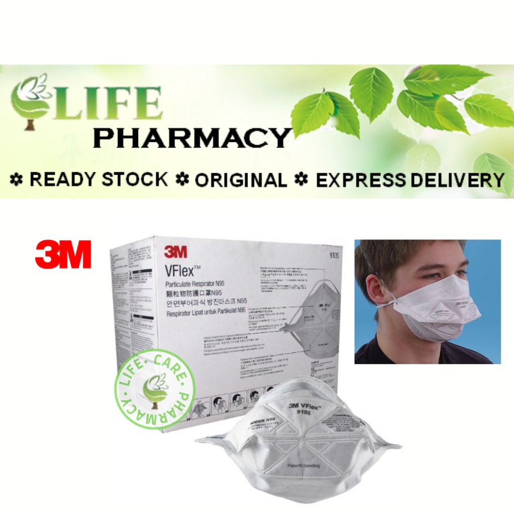 3M VFlex 9105 N95 Mask 1 Piece | Shopee Malaysia