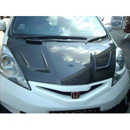 1 honda jazz ge js racing carbon fiber hood bonet replace upgrade ...