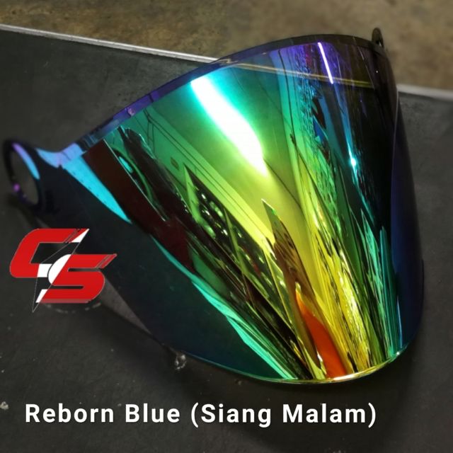XDOT G626 G626A Visor Original (Siang Malam) Clear Light Black Rainbow ...