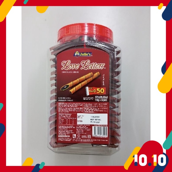 JULIE'S LOVE LETTERS kuih belanda berkrim coklat biskut gulung wira ...