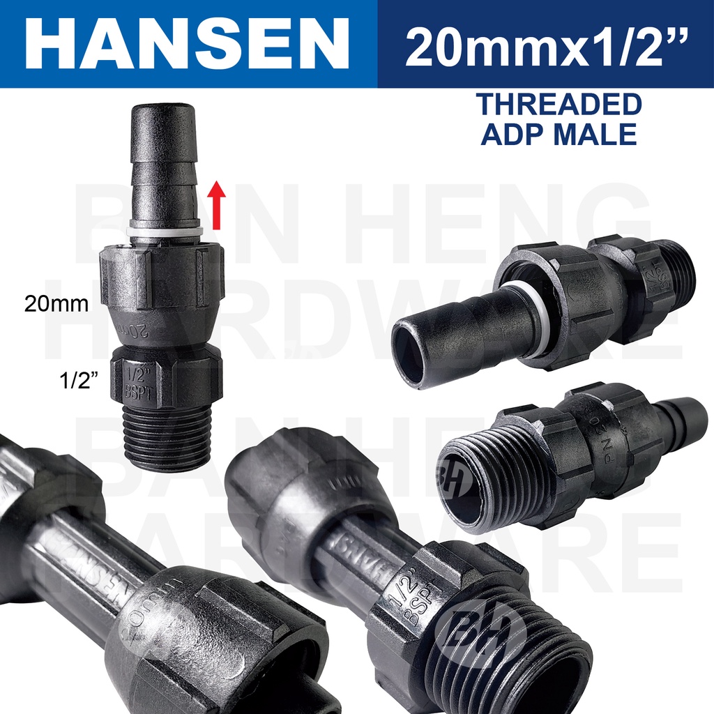 Hansen Fitting Elbow,Tee,Socket,Coupling,Tank Connector / Poly Fitting ...