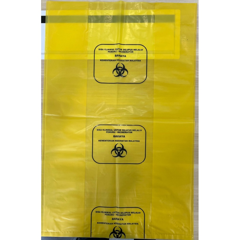 Yellow Bio-hazard Bag for Clinical Waste (Per Piece)/ Bag Plastic ...