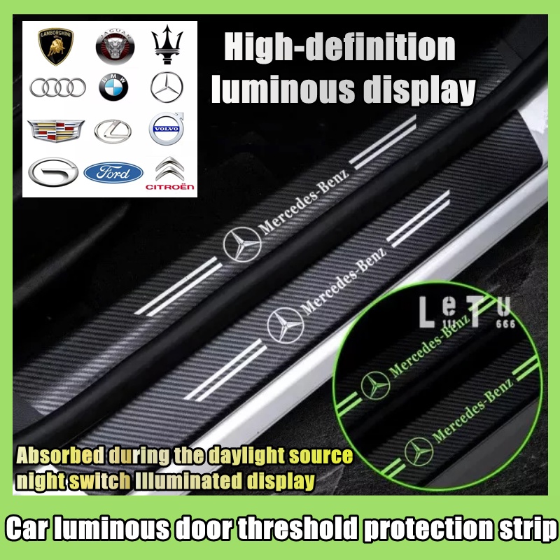 Car luminous door threshold protection strip Luminous door threshold ...