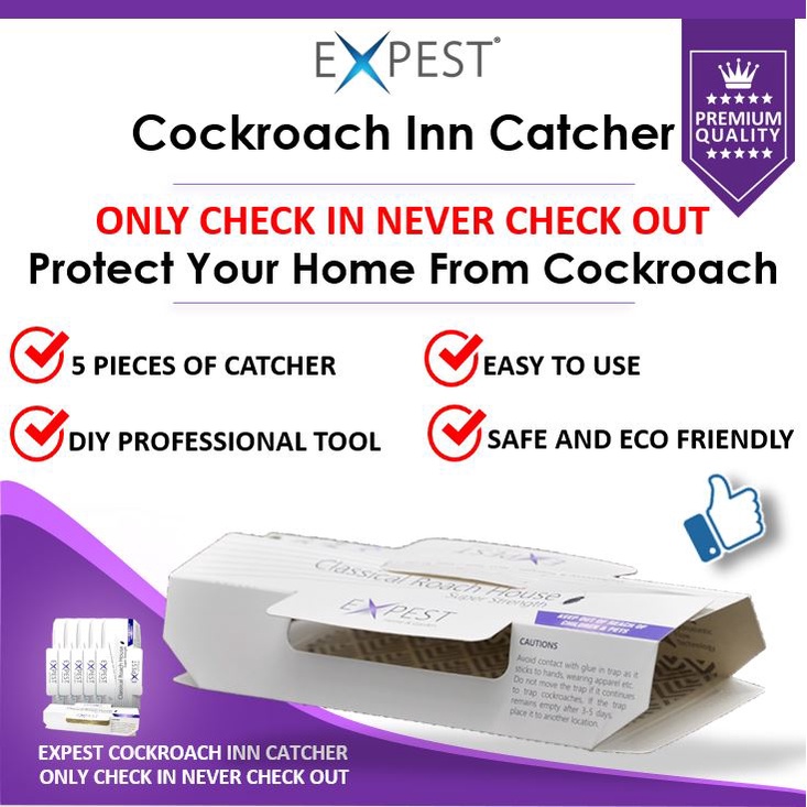 5pcs Cockroach House/ Inn Trap Pest Control Professional Trap for ...