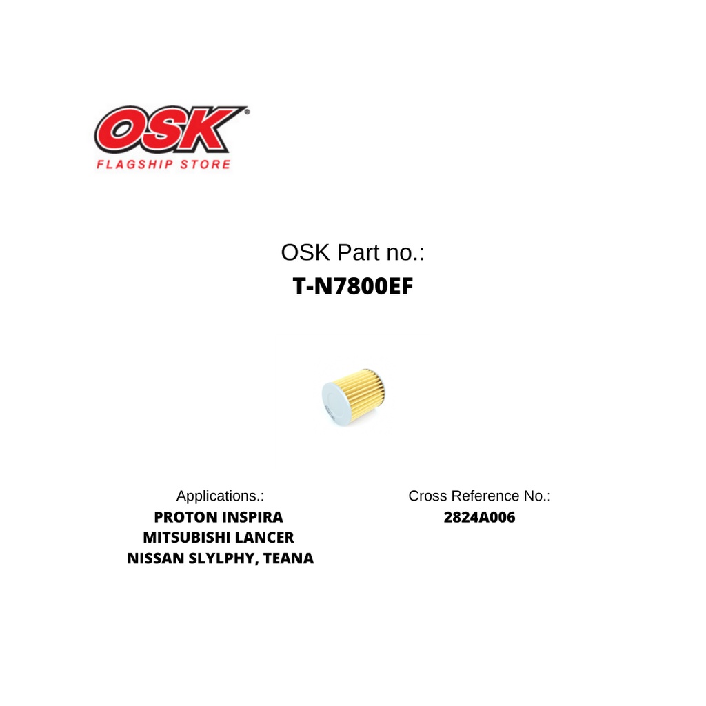 OSK TRANSMISSION FILTER for PROTON INSPIRA MITSUBISHI LANCER NISSAN ...