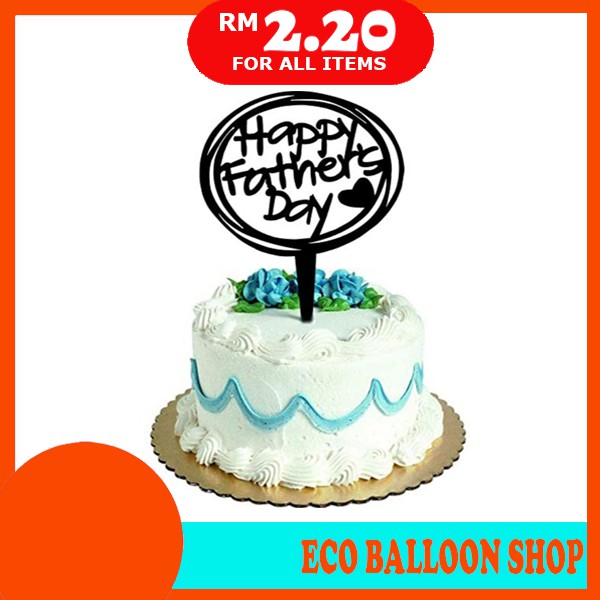 [READY STOCK] 1PC FATHER'S DAY CAKE TOPPER FATHER CAKE TOPPERS FATHER ...
