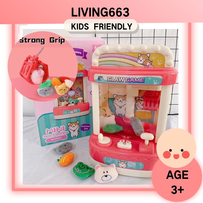 Claw Toy Machine/Mini Claw Machine/Toy Grabber Clamping Clipping Dolls ...