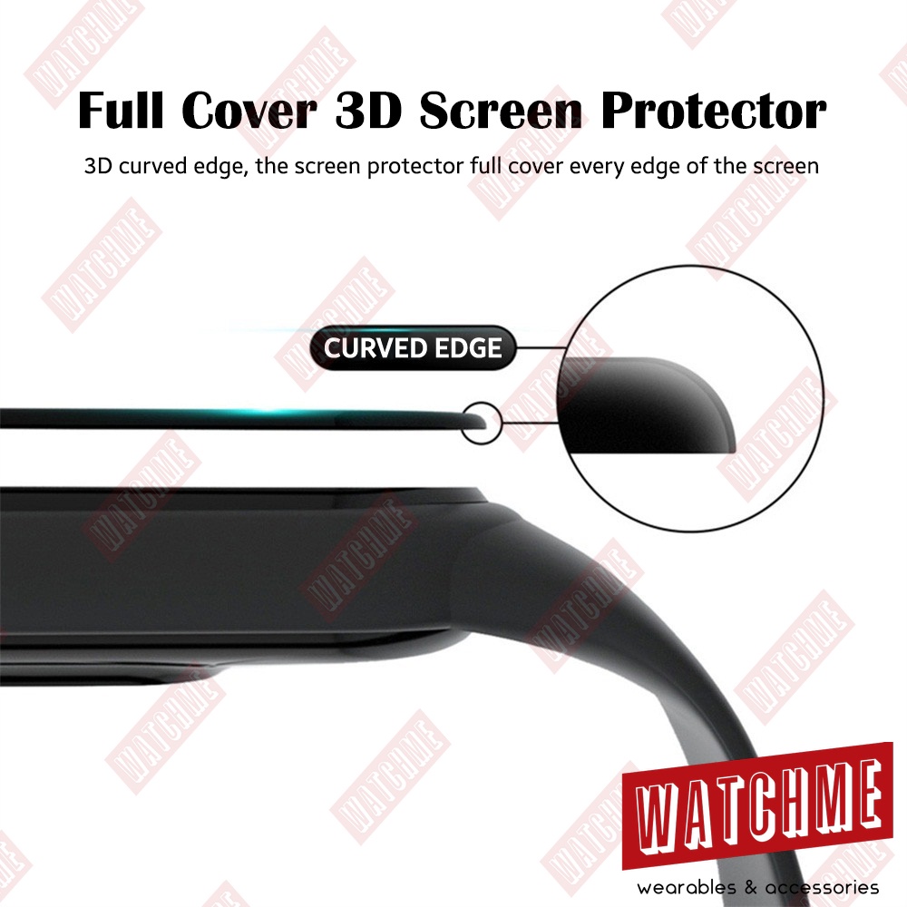 Amazfit GTS Series Screen Protector, 3D Full Cover PMMA Film & TPU Soft ...