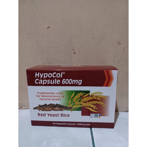 Hypocol Red Yeast Rice Capsule 600mg 1 Box 90 Capsules Import | Shopee ...