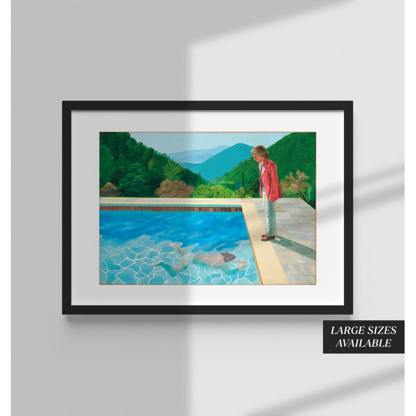 💥READY STOCK💥David Hockney 1972 Portrait of an Artist Pool with Two ...