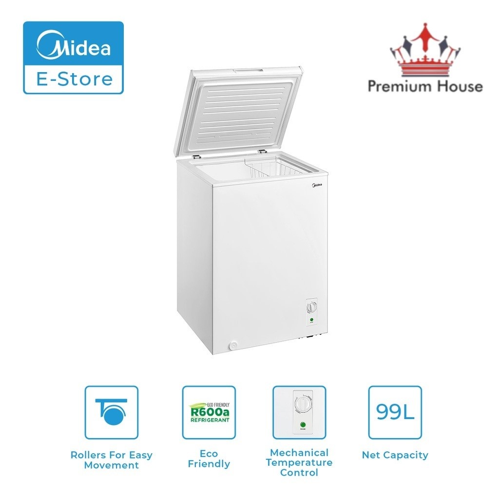 Midea MD-RC151FZB01 MD-RC151 Gross 130L Chest Freezer / Refrigerator ...