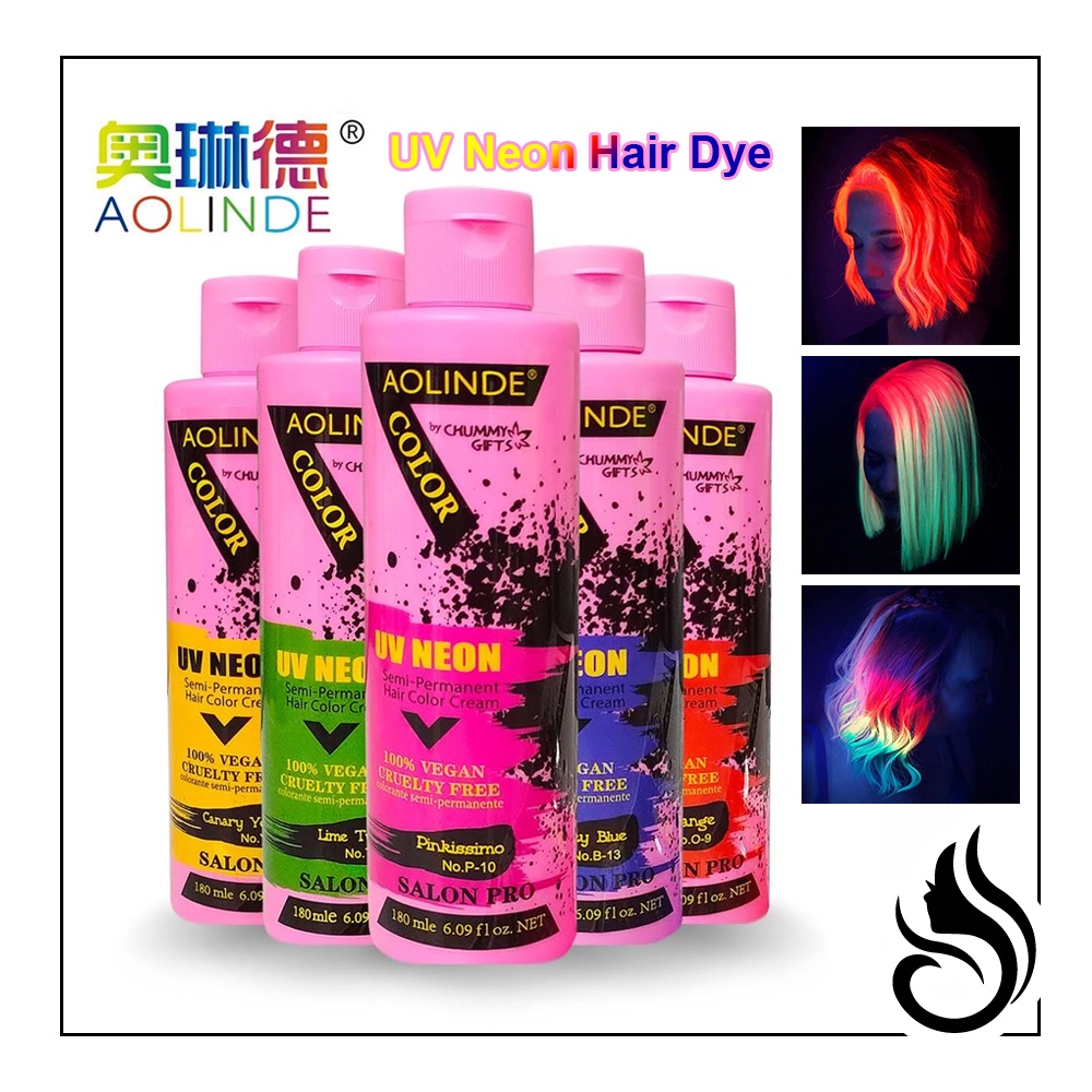 [Buy 1 Free 1 Promotion!!!] Aolinde UV Hair Color Highlight Color Neon ...