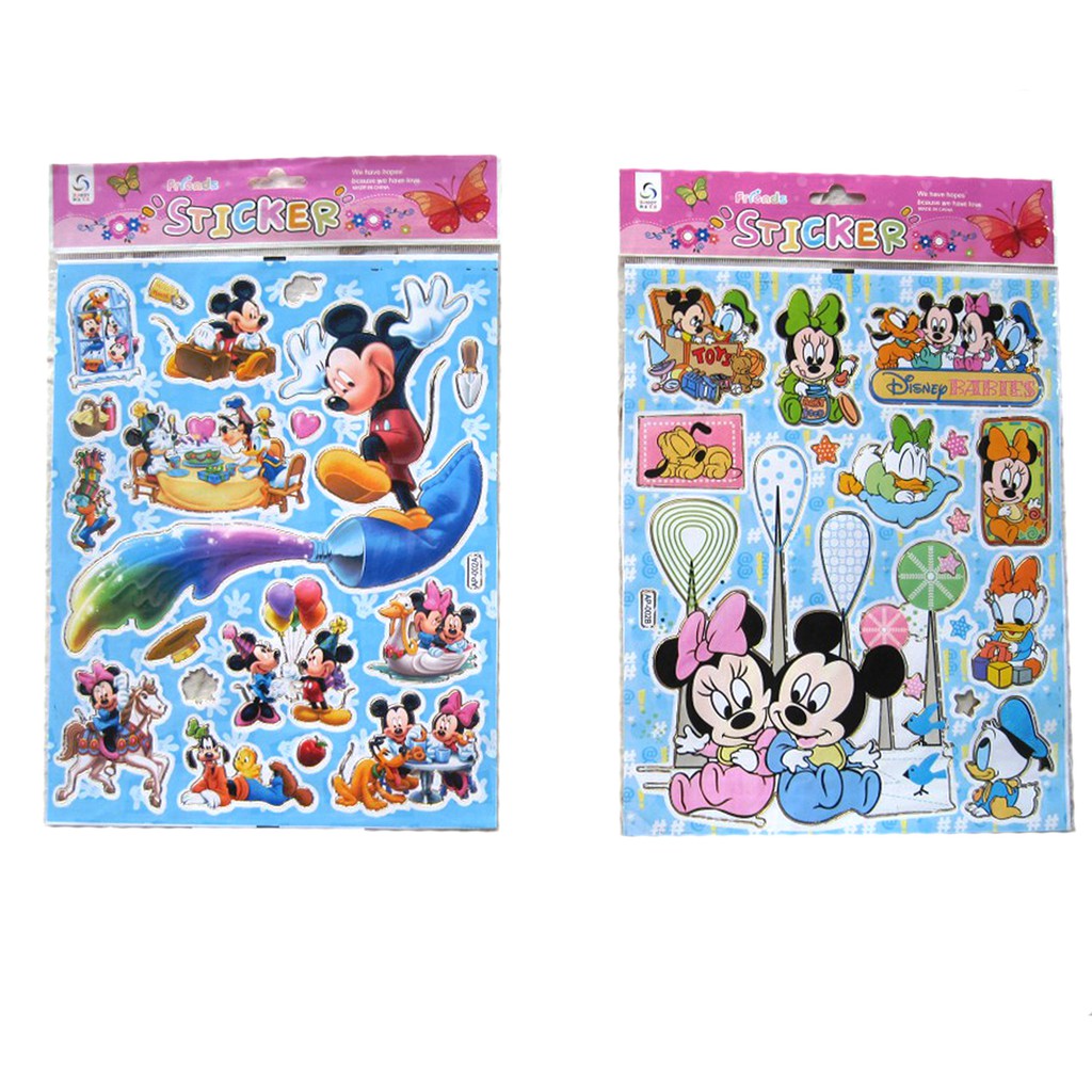 Mouse Cartoon A4 Stickers (2 in 1) | Shopee Malaysia