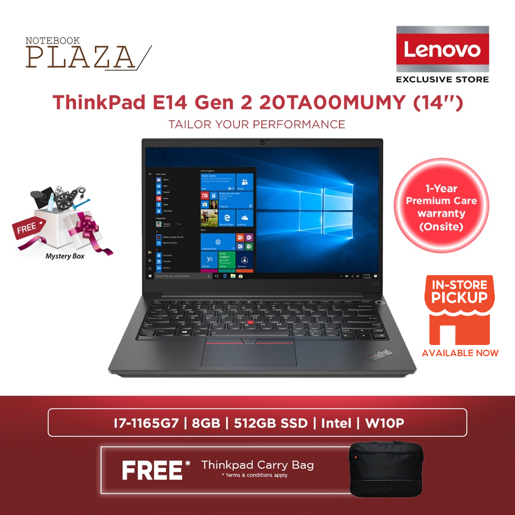 Lenovo ThinkPad E14 Gen 2 20TA00MUMY 14'' FHD Laptop ( i7-1165G7, 8GB ...