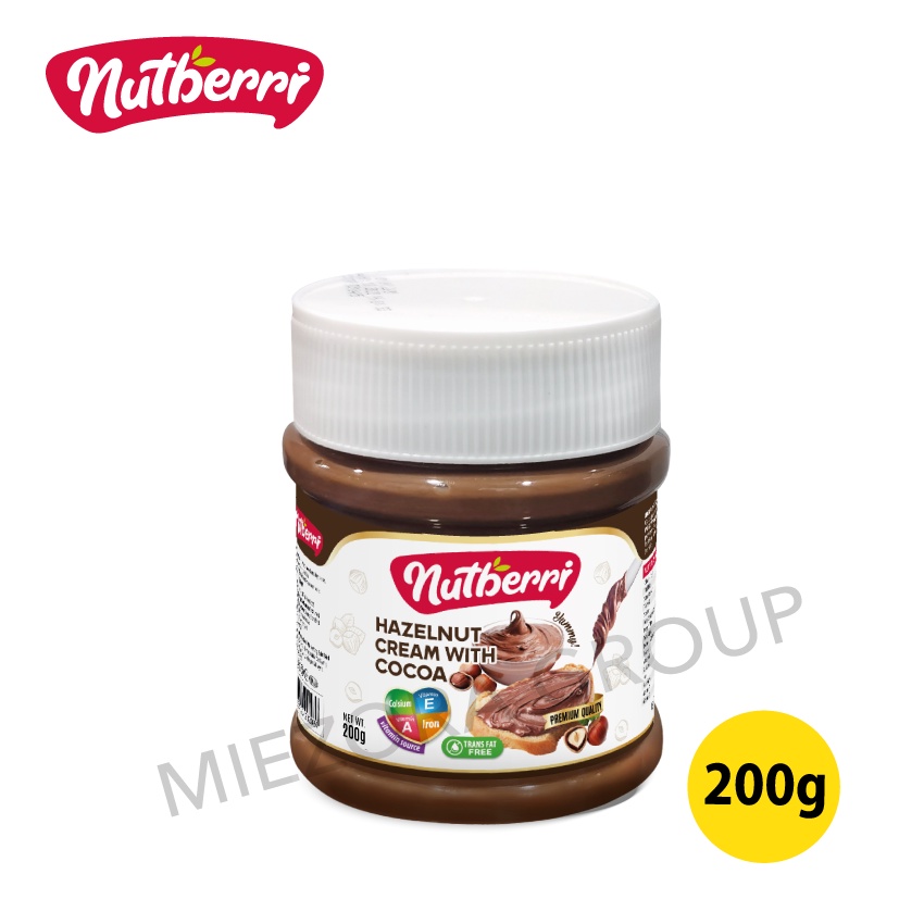 NUTBERRI 200g/350g Hazelnut Chocolate spread 200g/350g alt to nuttella lecker mascorn Batch Best ...