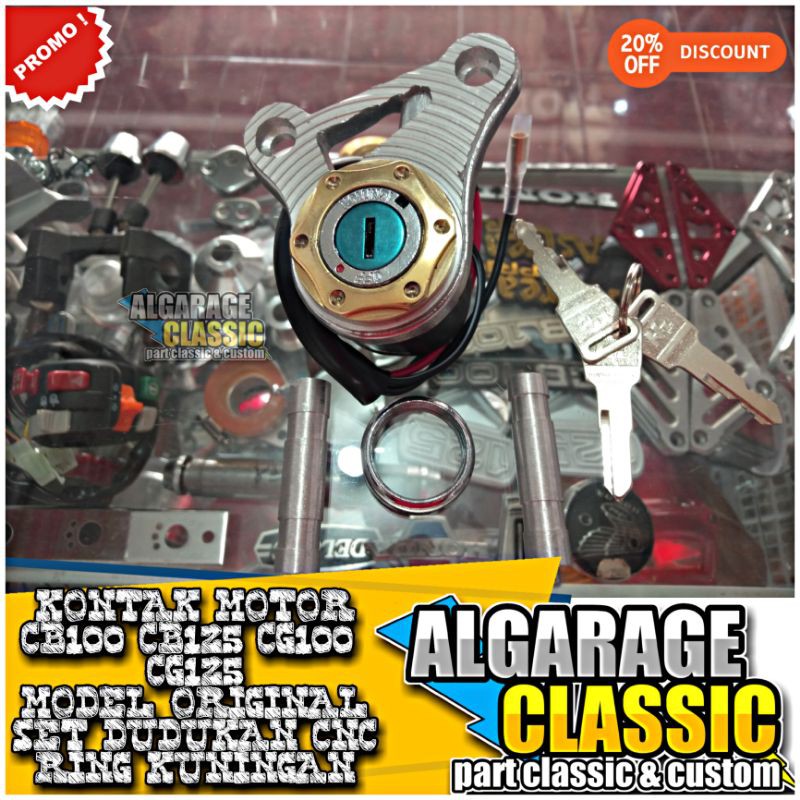 CONTACT KEY CB 100 CB 125 SET CNC CG 100 CG 125 GL 100 GL125 GLPRO ...