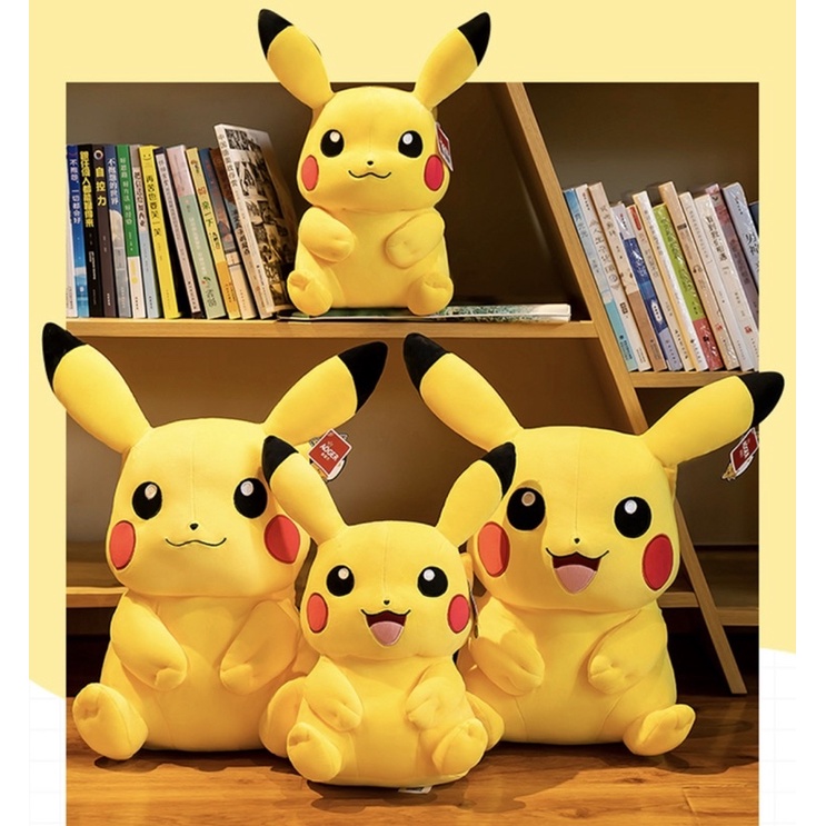 Pokemon Pikachu Soft Toy Lovely Doll Plush Toy Anak Patung Pikachu with ...