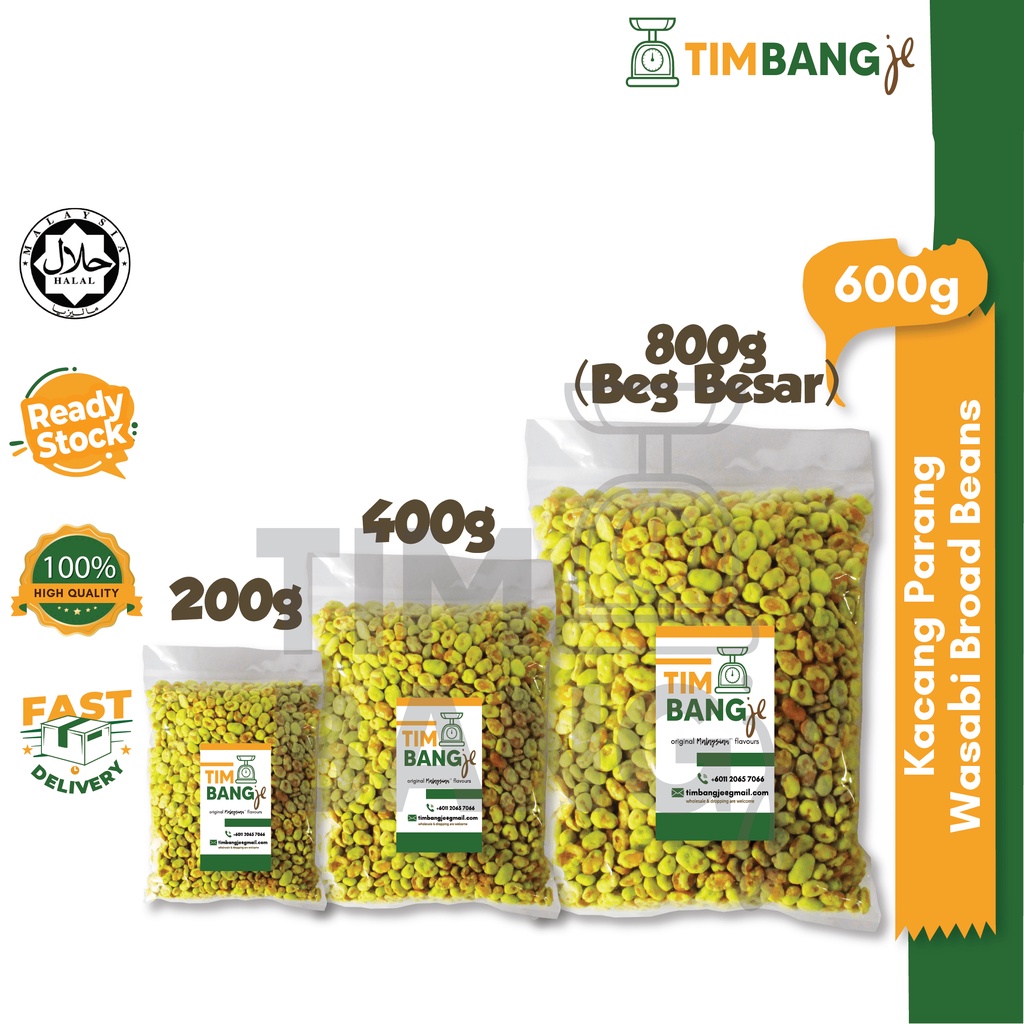 Kacang Parang | Bulk Pack Kacang Wasabi 200g | 400g | 800g | Shopee ...