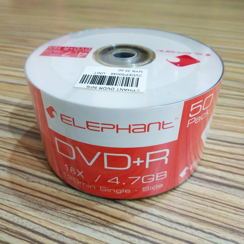 Elephant DVD+R 16X (50pcs) | Shopee Malaysia