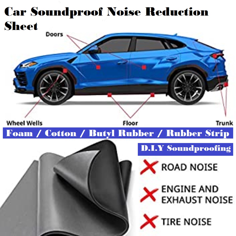 Car Sound Proof Soundproofing Mat Door Bonnet Sound Deadening ...