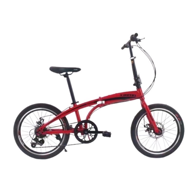 Basikal lipat 20 Inch Folding Bike 7 SPEED Dual Disc Brake Foldable ...