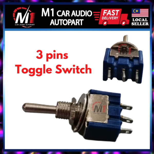 3 Pin 15A 250V ON-OFF / ON-ON / ON-OFF-ON, 2 / 3 Positions Panel Mount ...