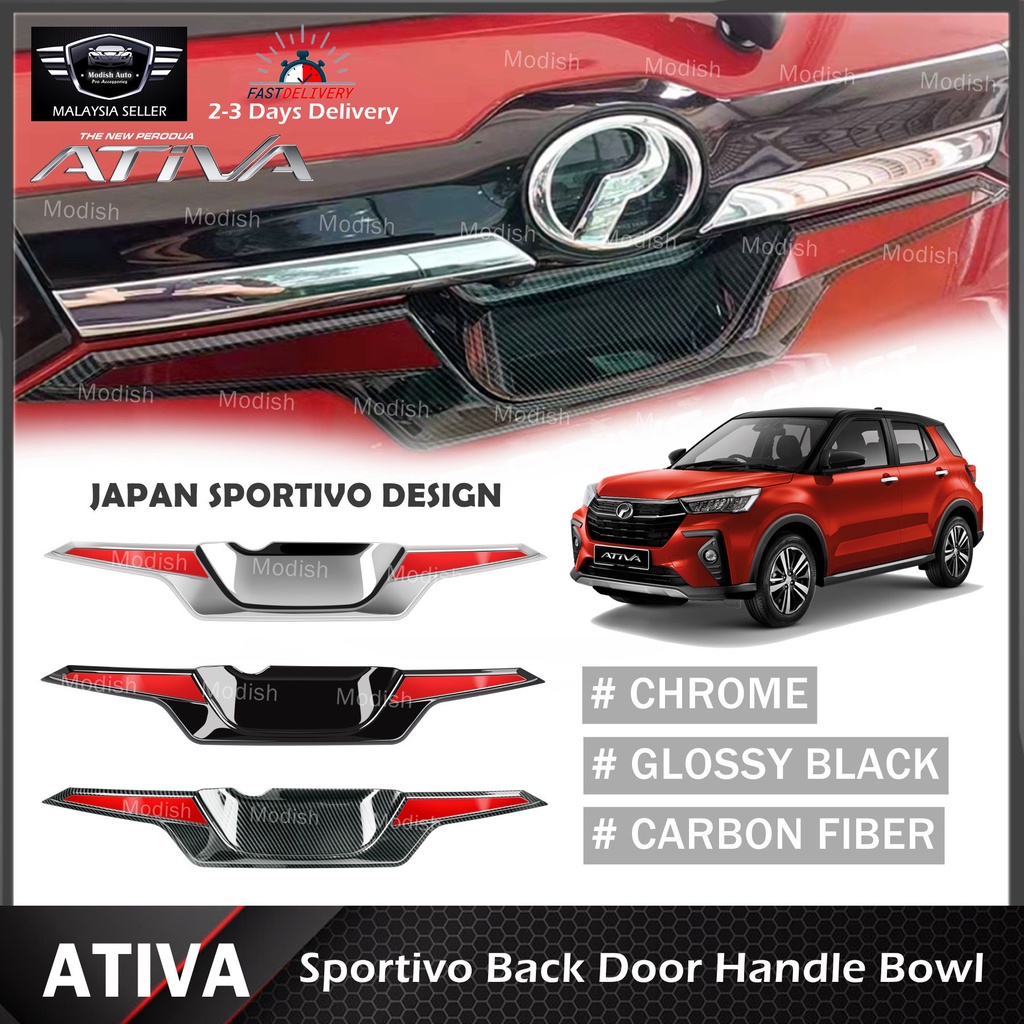 Modish Perodua Ativa Sportivo Rear Bonnet Handle Bowl Cover Rear Back ...