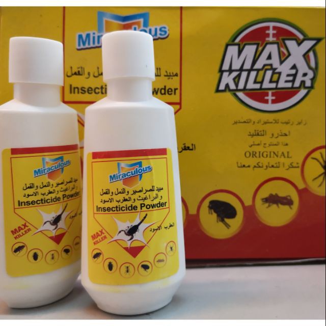 Insecticide Powder (Miraculous) MAX KILLER - Ant Cockroach Bed Bug ...
