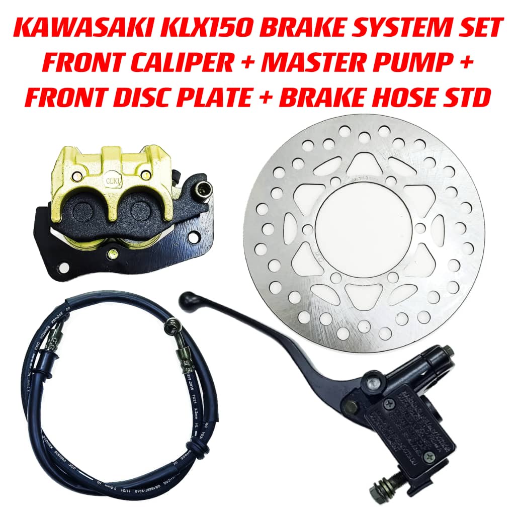 Kawasaki KLX150 KLX 150 Front Disc Brake Pump Set Master Pump Caliper Disc Plate Brake Hose ...