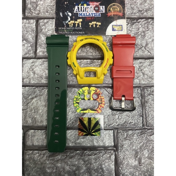 SET DW6900 RASTA!! BNB + BUCKLE JAPAN + FACEPLATE + BACKLIGHT | Shopee ...