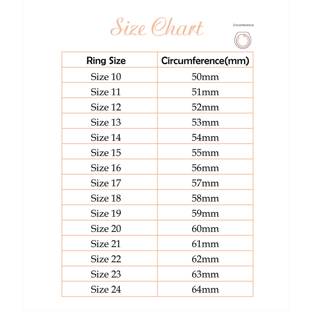 55mm circumference ring size store