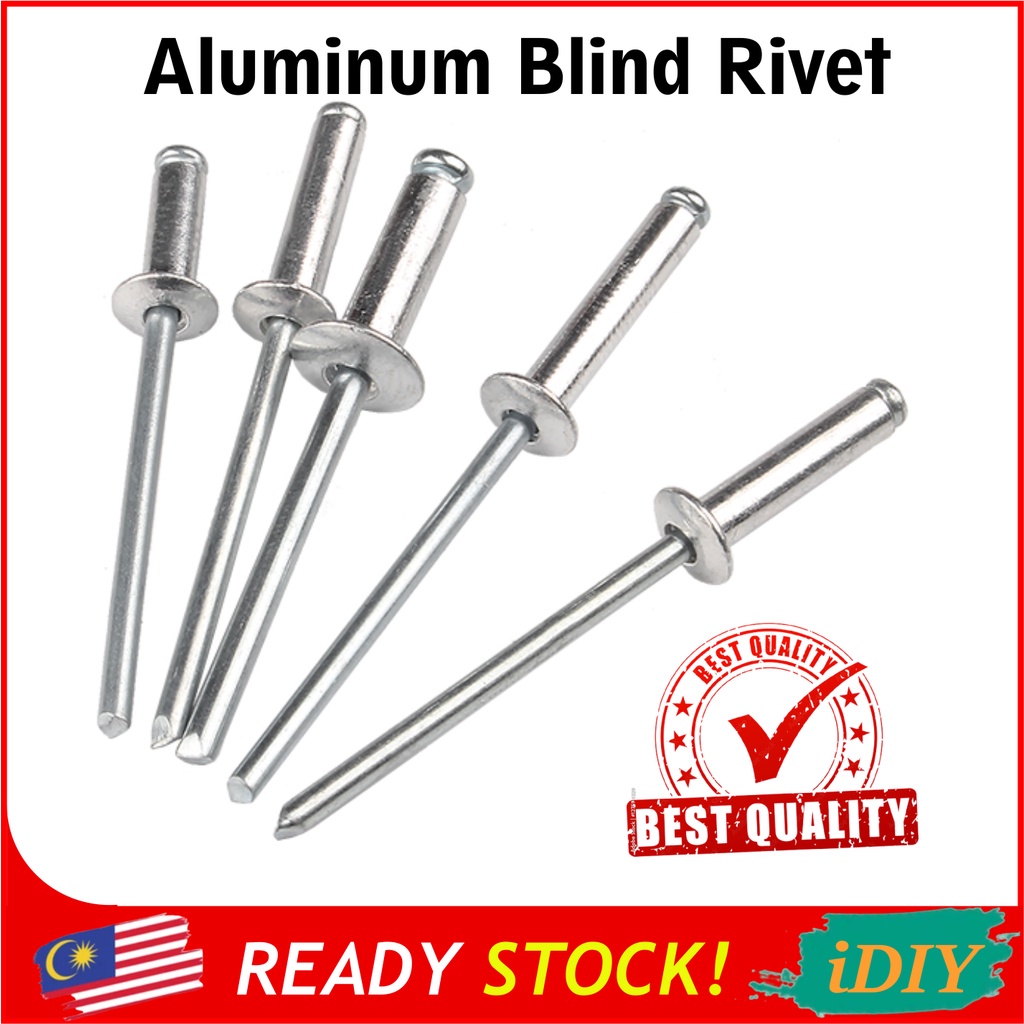 10Pcs Paku Rivet ALUMINIUM BLIND RIVET Pin Rivet Pop Rivet M2.4 M3.2 M4 ...