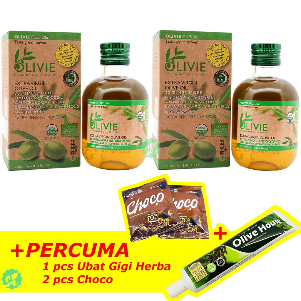 Extra Virgin Olive Oil OLIVIE PLUS 30X ~ 2pcs ~ Powerful Than Regular ...