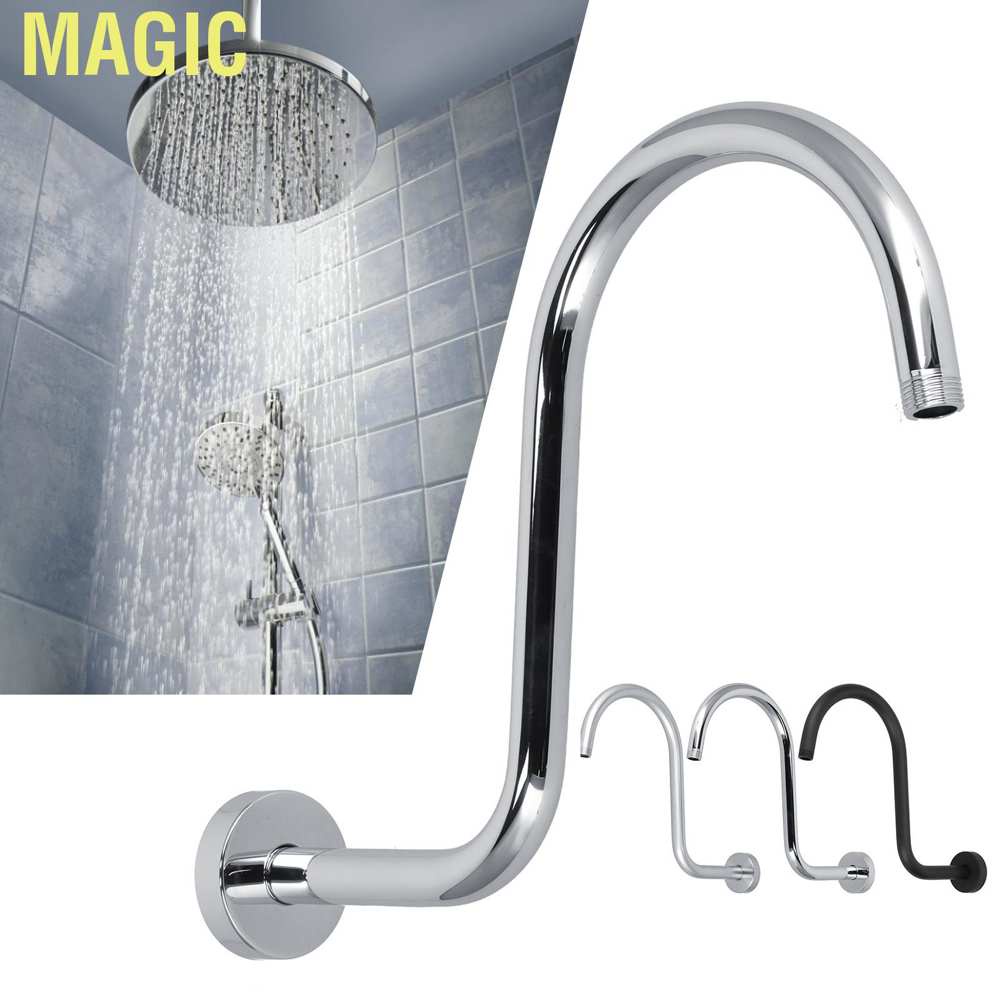 Magic Shower Arm S Shape Gooseneck Stainless Steel Head Extension ...