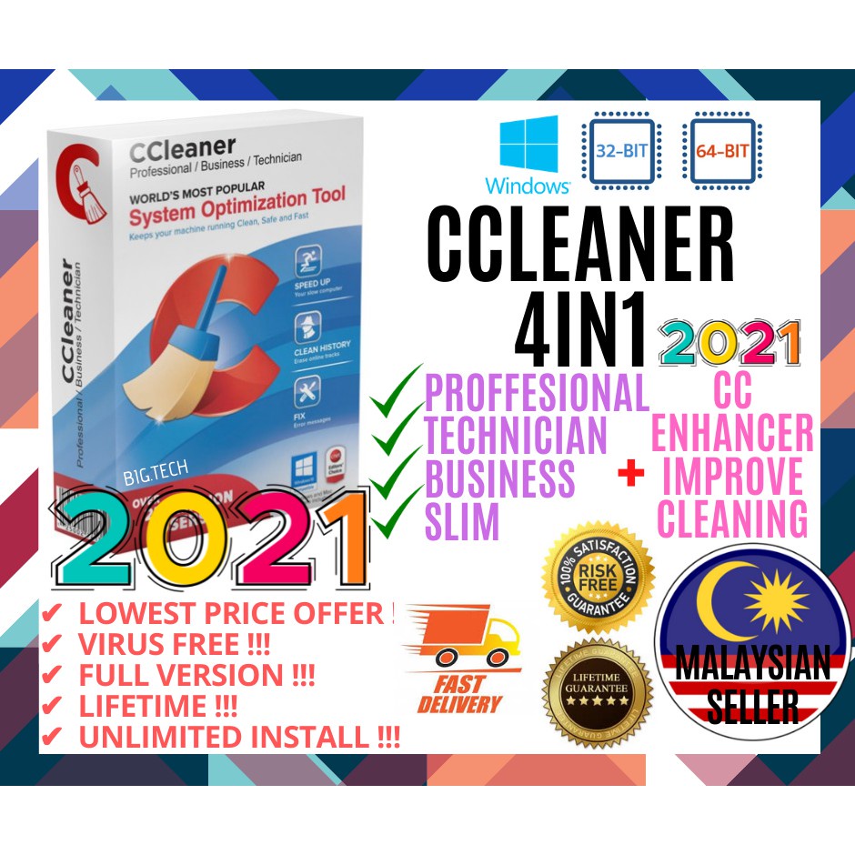 🔥2021🔥 CCLEANER 2021 Professional | Business | Technician + CCenhancer to Improve Cleaning | V5 ...