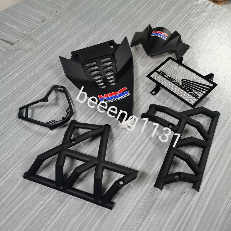 🔥RS150 set Package 5 in 1(V1)🔥SIDE ENGINE COVER Black+Engine cover ...
