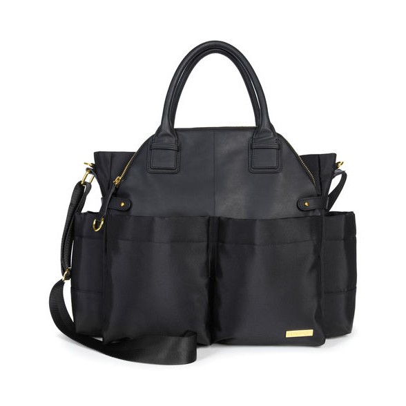 SKIP HOP: CHELSEA DOWNTOWN CHIC DIAPER SATCHEL - BLACK (DIAPER BAG ...